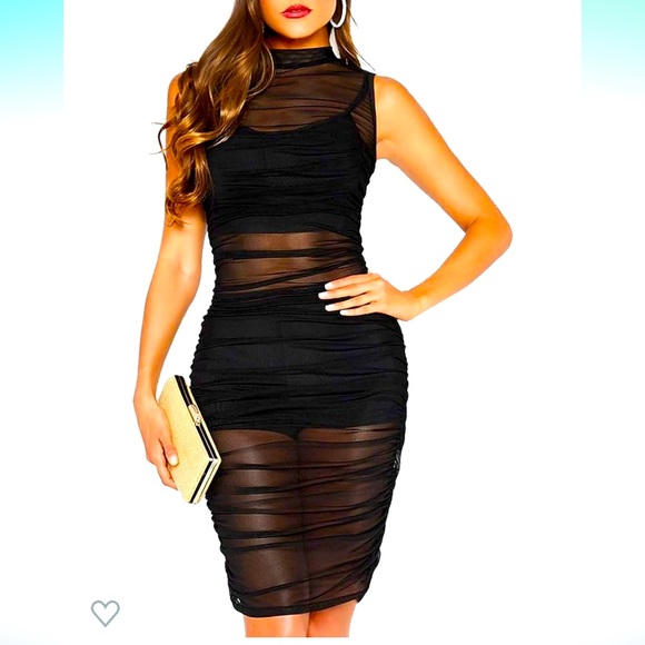 Dresses | Mesh Sheer Dress | Poshmark